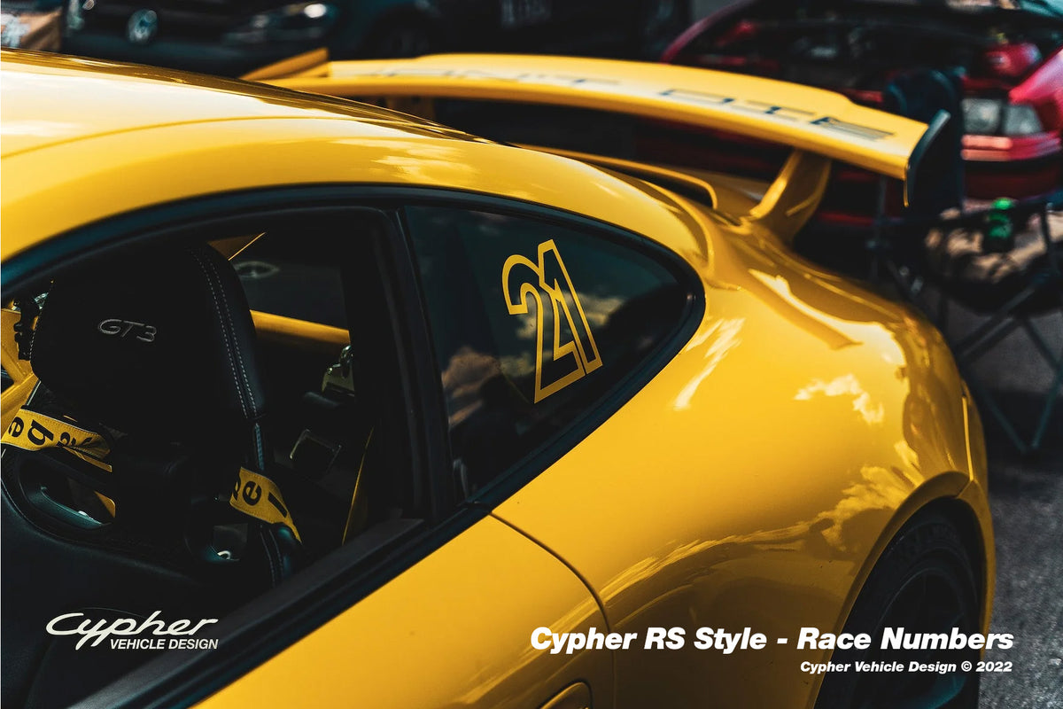 Race Numbers - Cypher RS Style (Color Matching Available) – Cypher ...